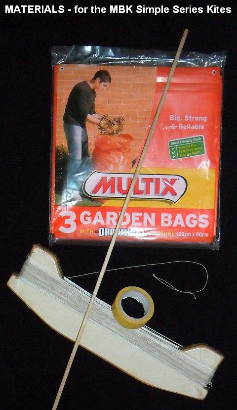 Kite Building Materials And Tools - For The MBK Simple Series